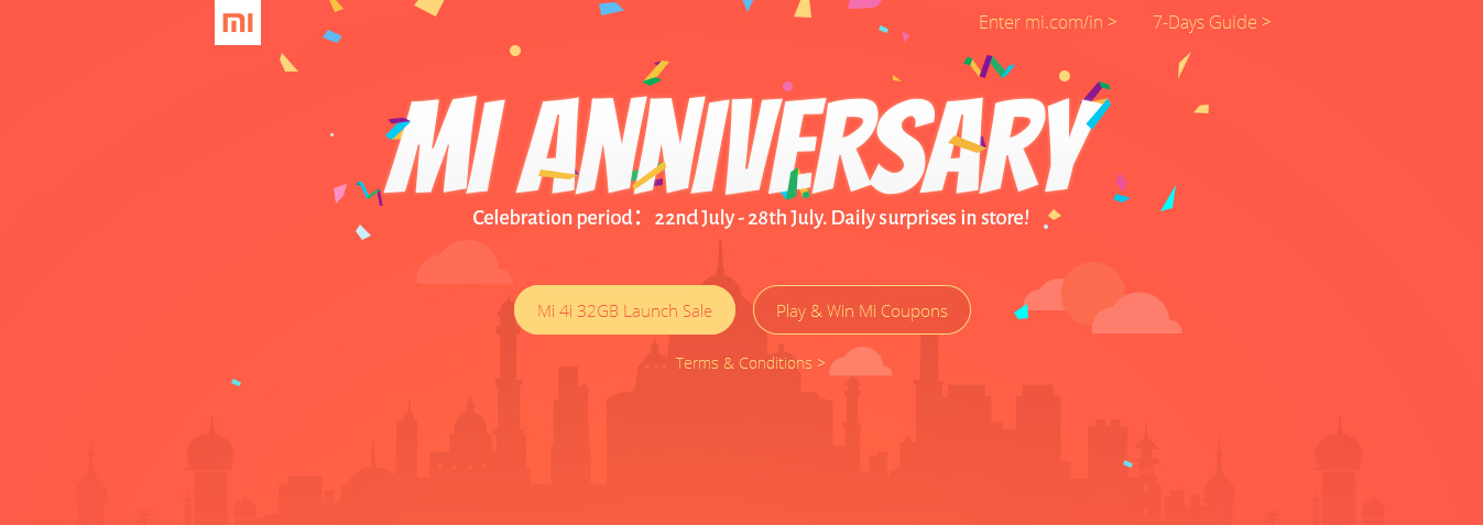 It's first anniversary for Mi India; Announces the 32GB version of Mi4i ...