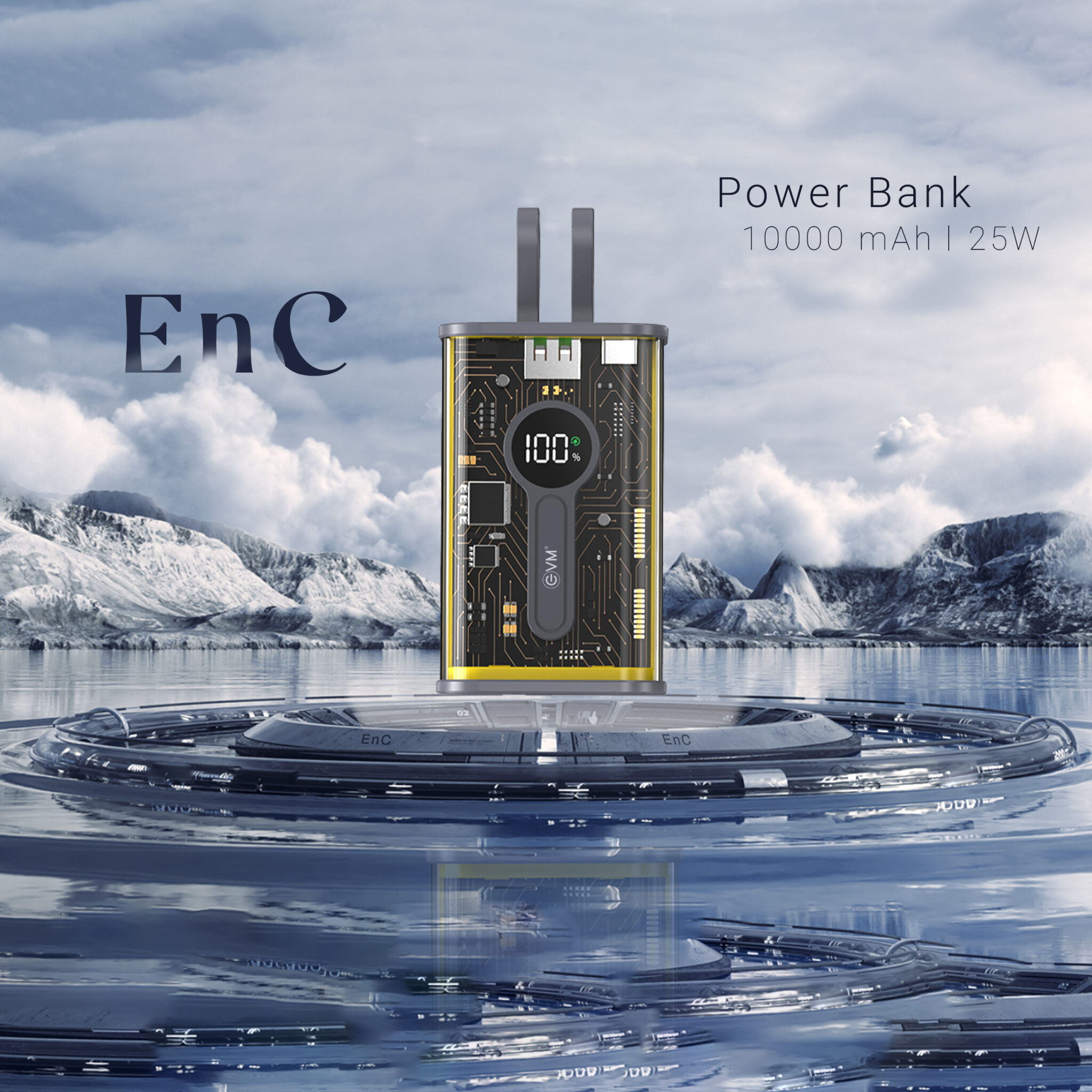 EnC Power bank flaunts a transparent design and is Made in India - Tech Raman